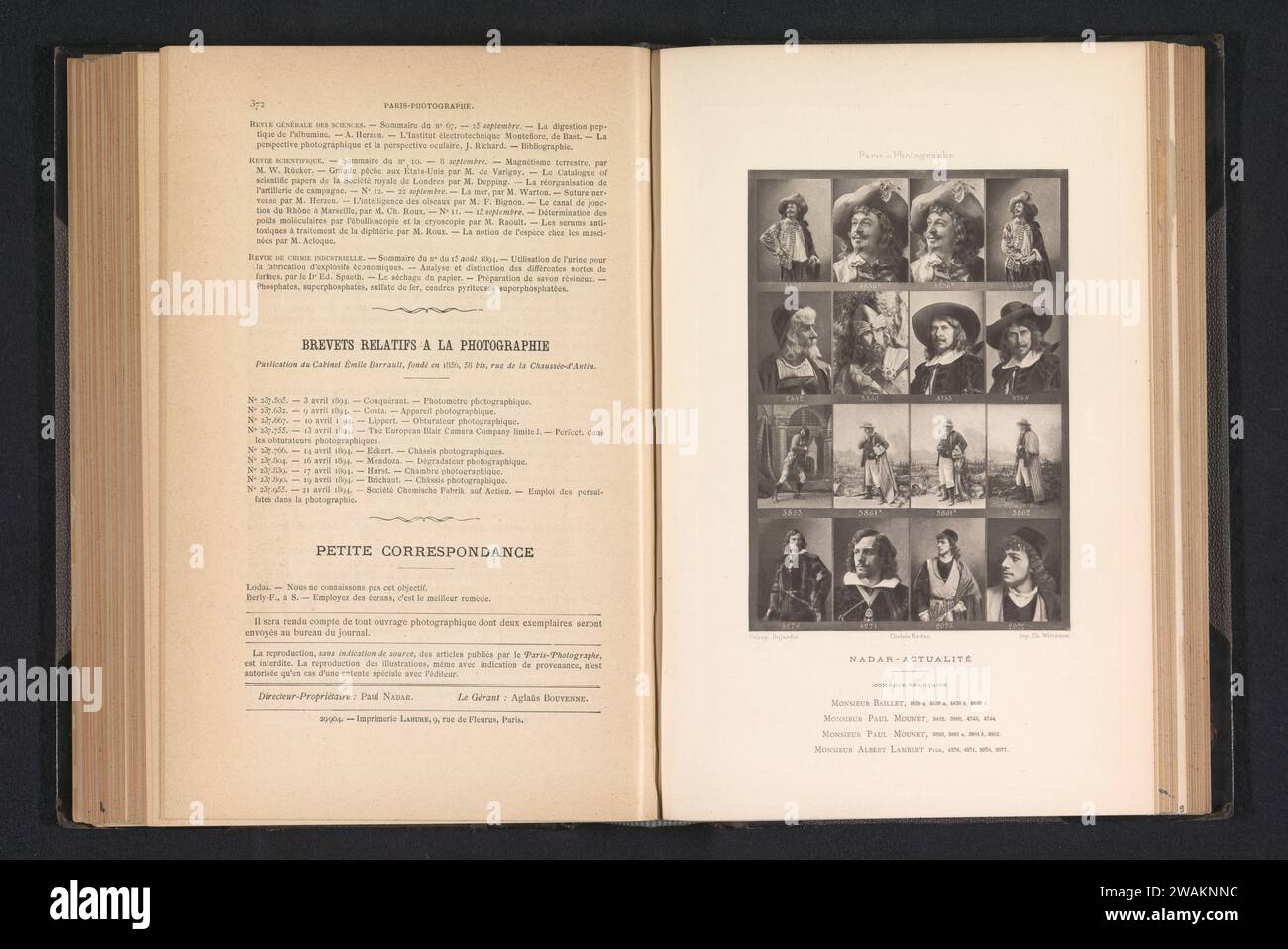 Sixteen portraits of actors, Félix Nadar, c. 1884 - in or before 1894 ...