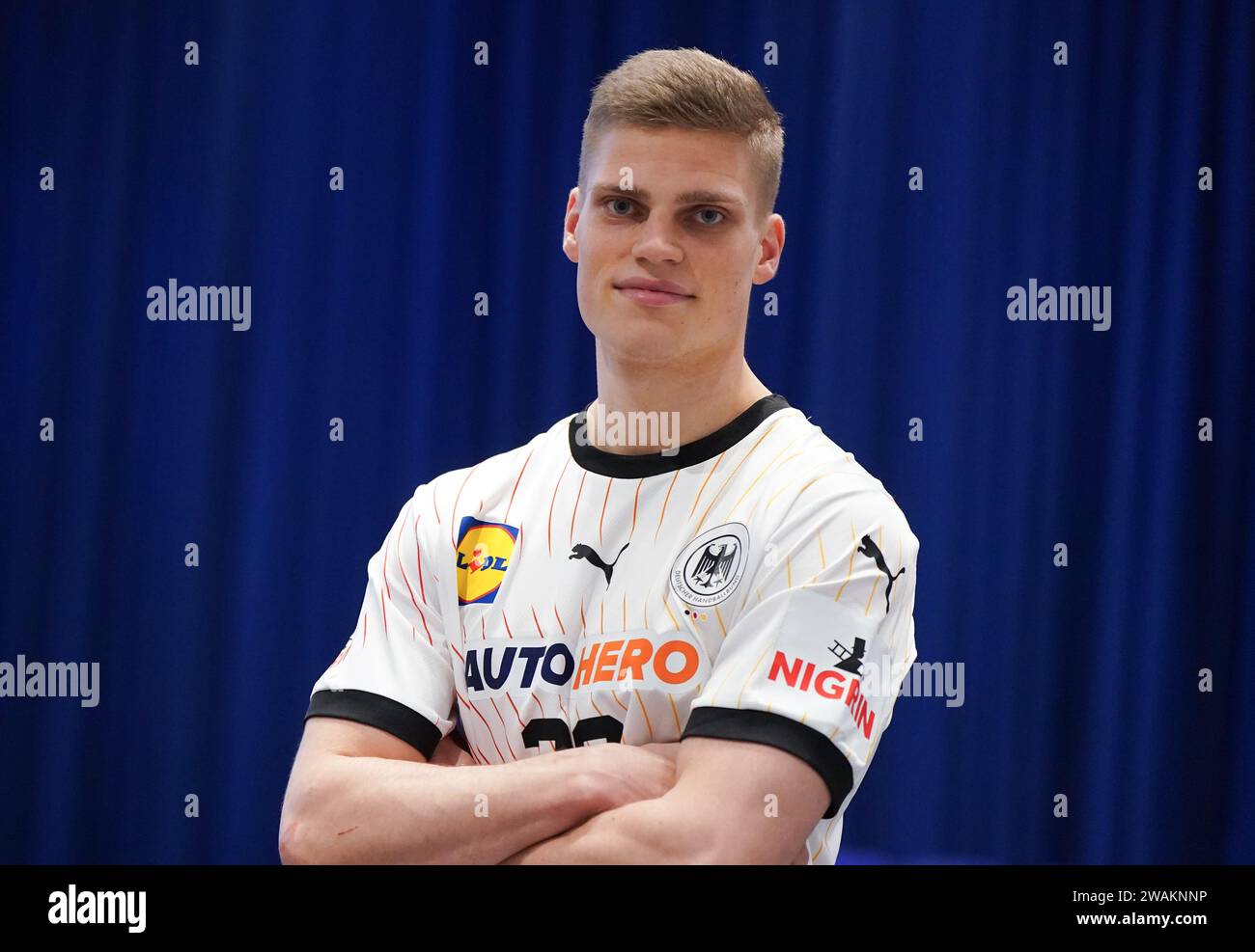 05 January 2024, Schleswig-Holstein, Brunsbüttel: Handball: European ...