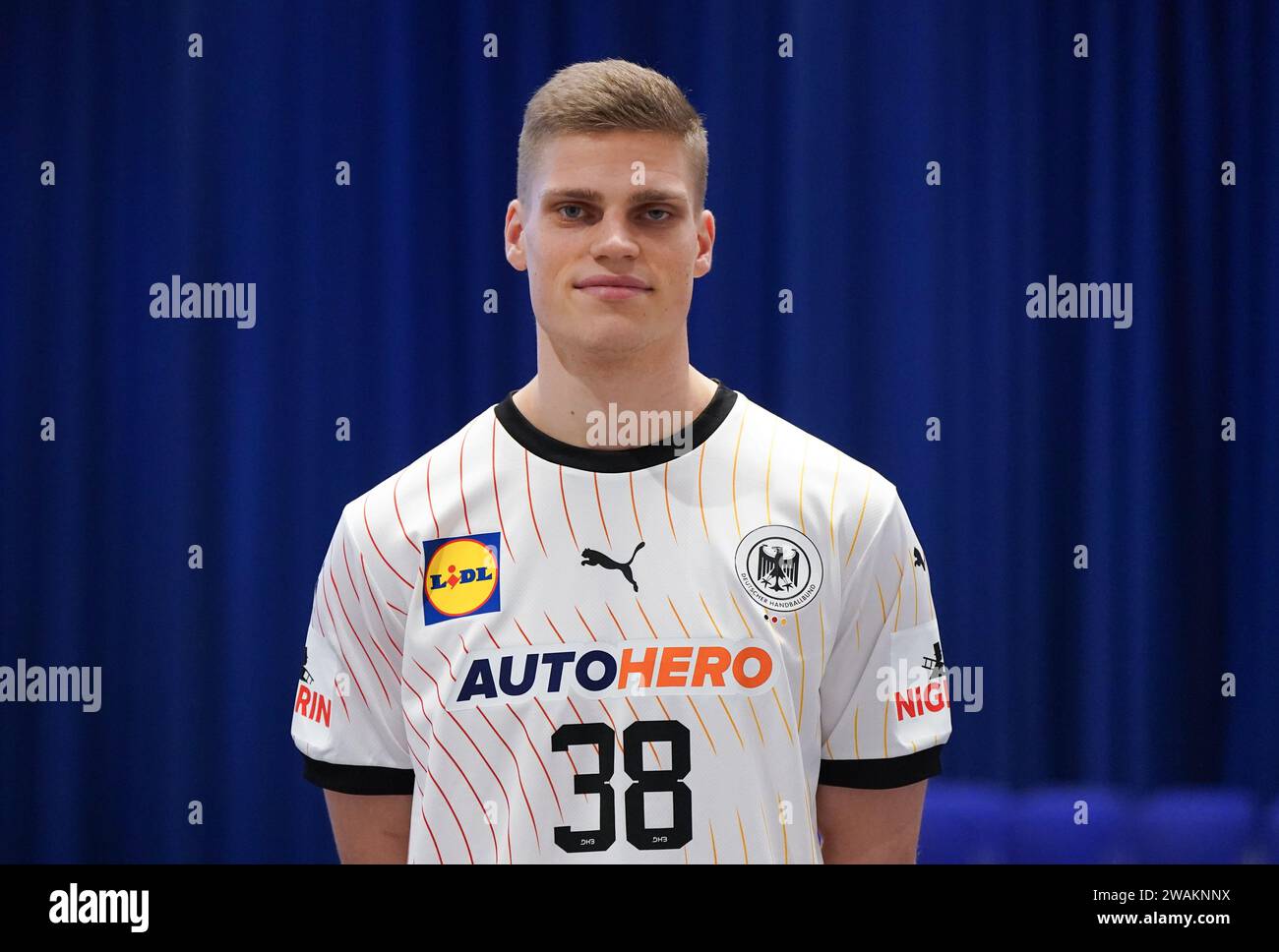 05 January 2024, Schleswig-Holstein, Brunsbüttel: Handball: European ...