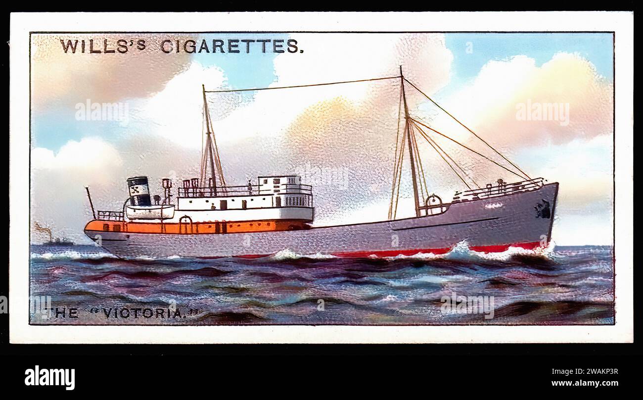 The Victoria - Vintage Cigarette Card Illustration Stock Photo - Alamy
