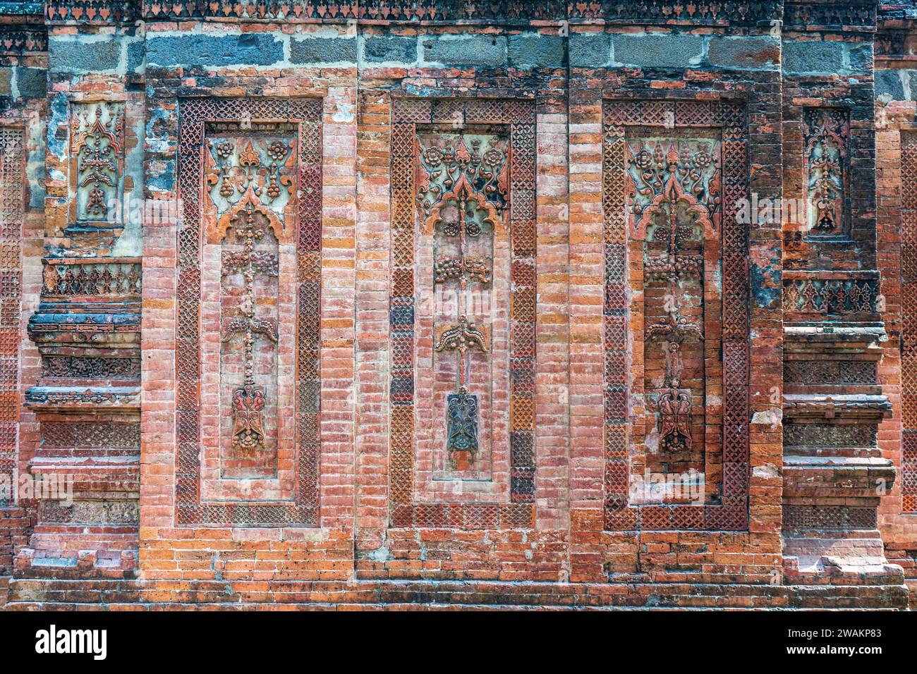 Terracotta patterns ancient stone carving, pattern on stone wall of ...