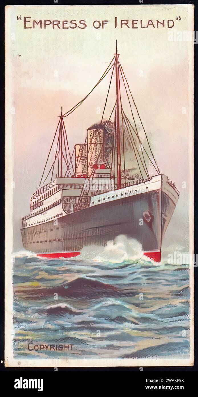Vintage Empress of Ireland Illustration Stock Photo - Alamy