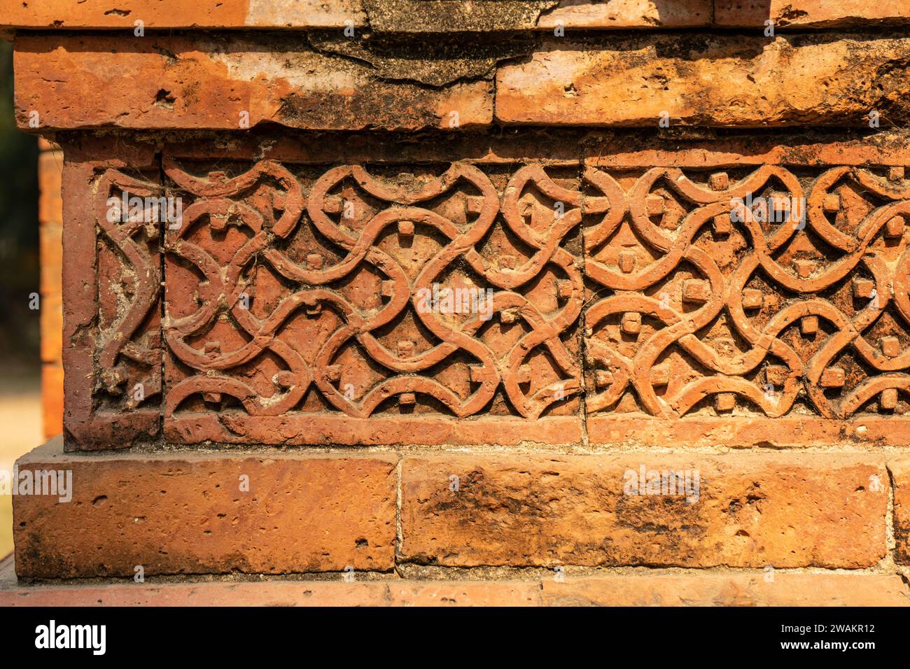 Terracotta patterns ancient stone carving, pattern on stone wall of ...