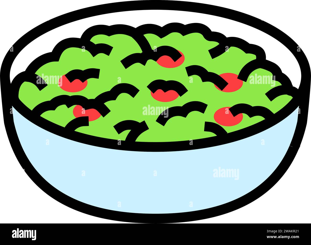 Guacamole mexican food shrimp Stock Vector Images - Alamy