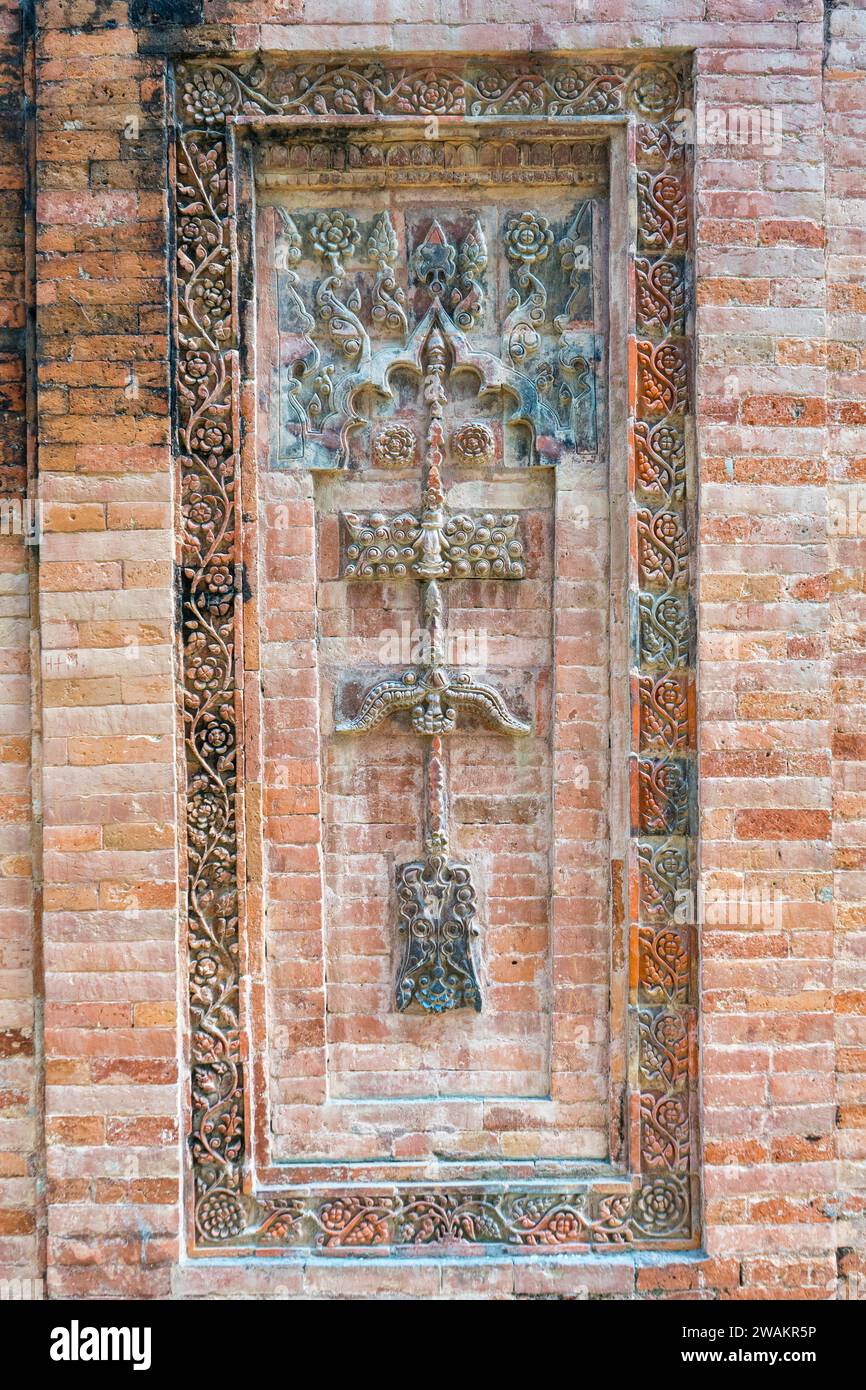 Terracotta patterns ancient stone carving, pattern on stone wall of ...