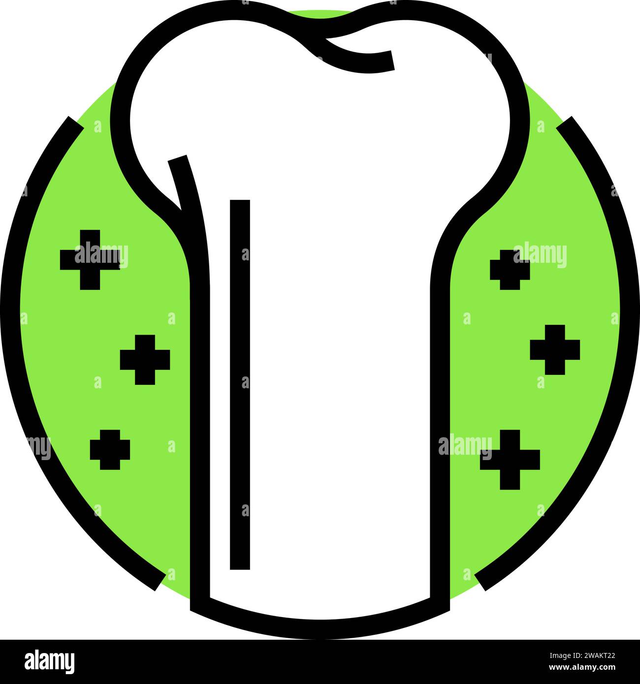 healthy bone osteoporosis symptom color icon vector illustration Stock ...