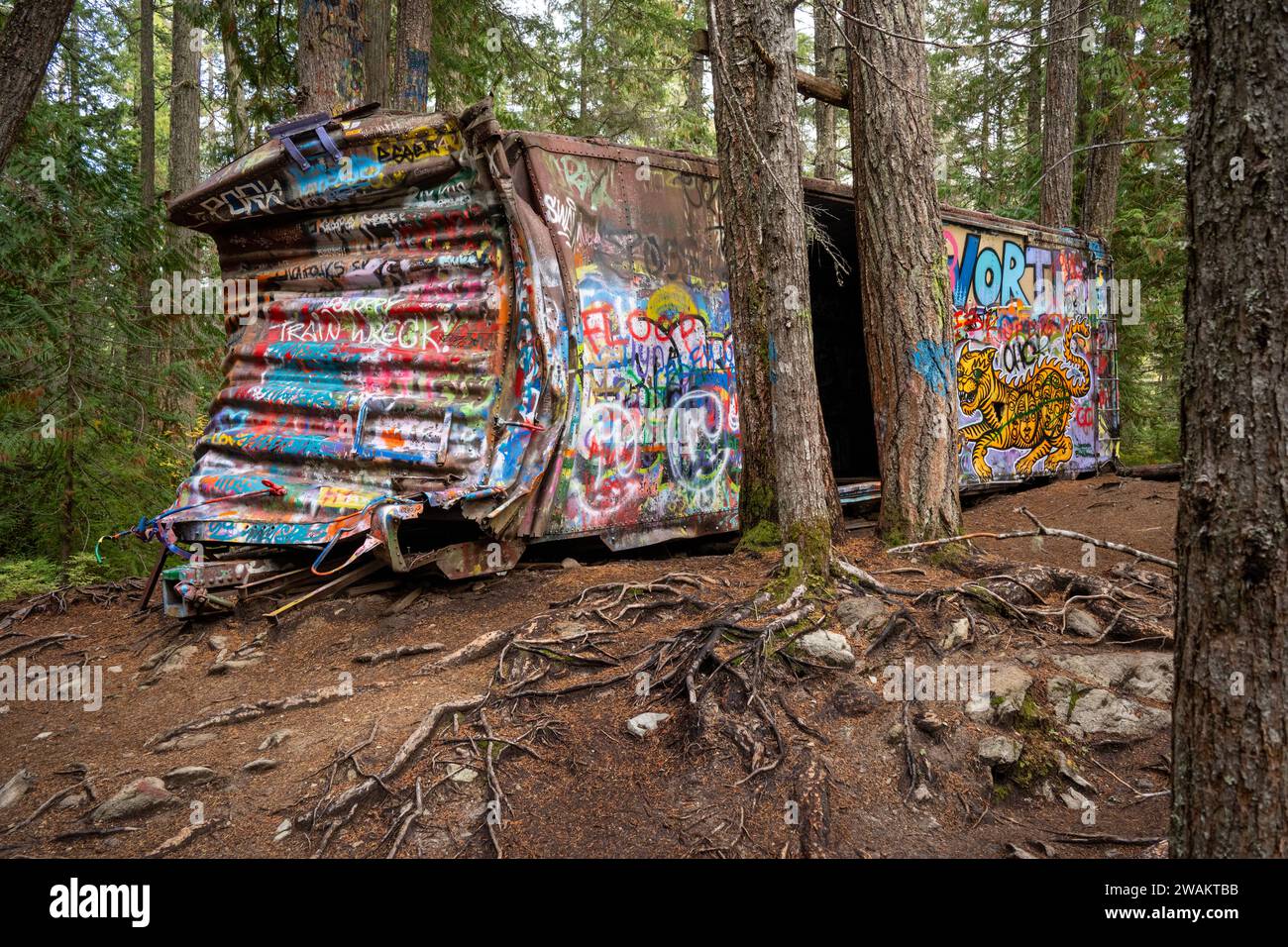 whistler Train Wreck Stock Photo - Alamy