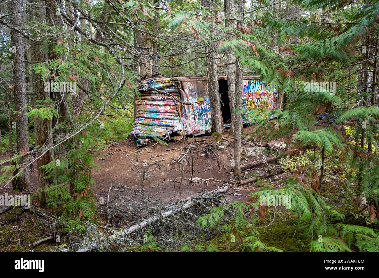 whistler Train Wreck Stock Photo - Alamy