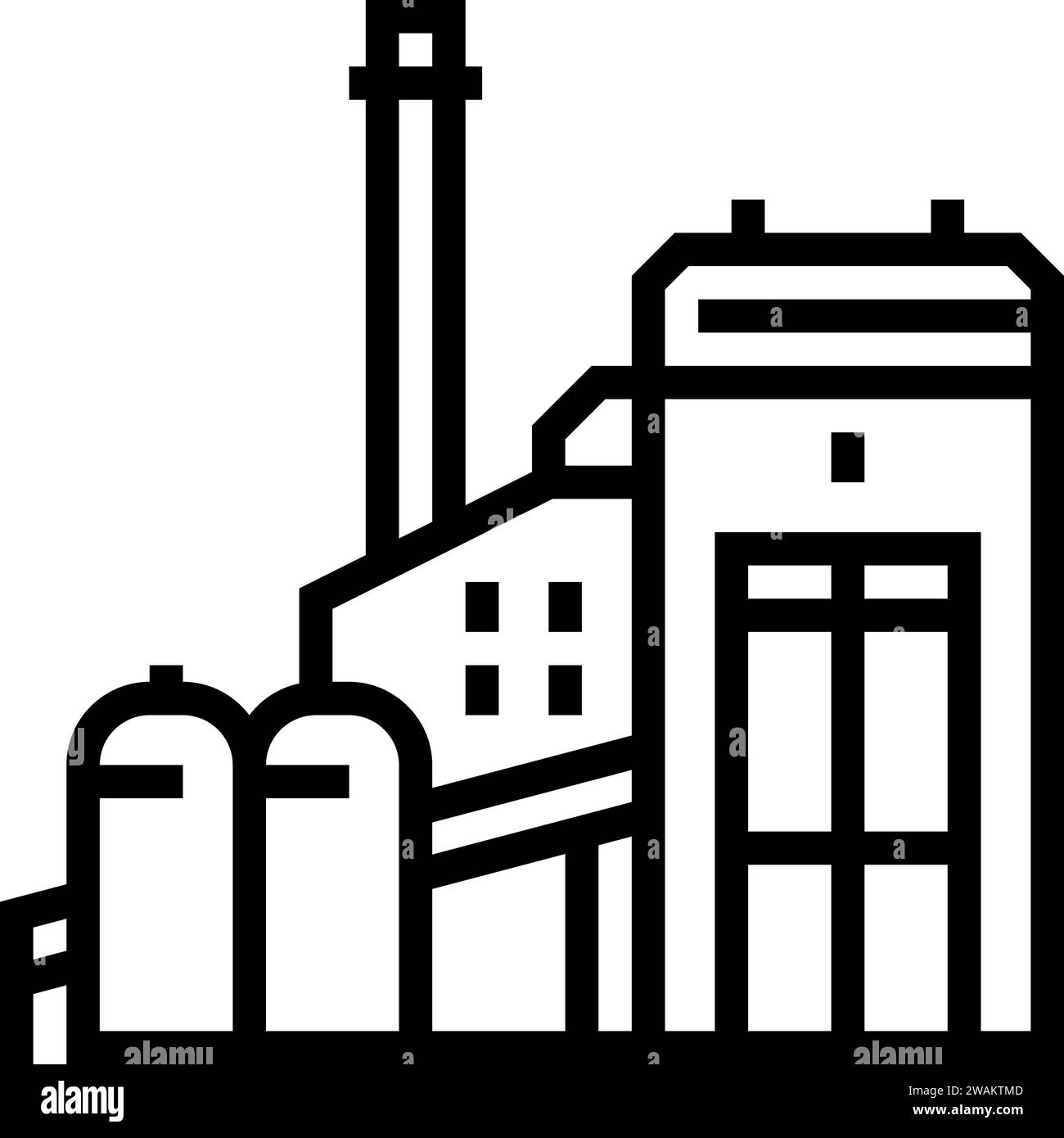 plant biomass line icon vector illustration Stock Vector Image & Art ...