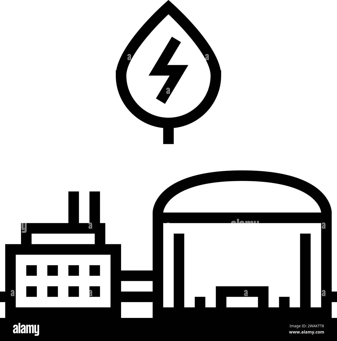 biogas plant biomass line icon vector illustration Stock Vector Image ... biogas plant biomass line icon vector illustration Stock Vector Image ...