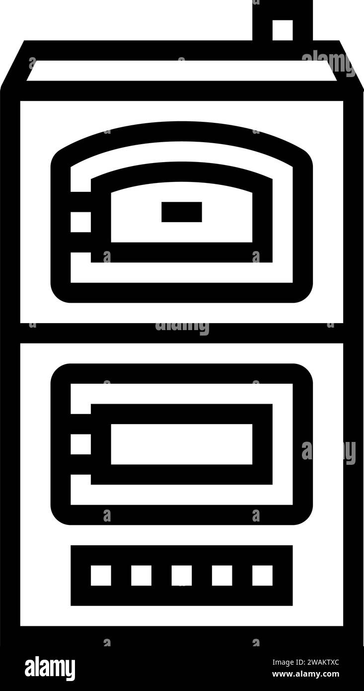 heating biomass line icon vector illustration Stock Vector Image & Art ...