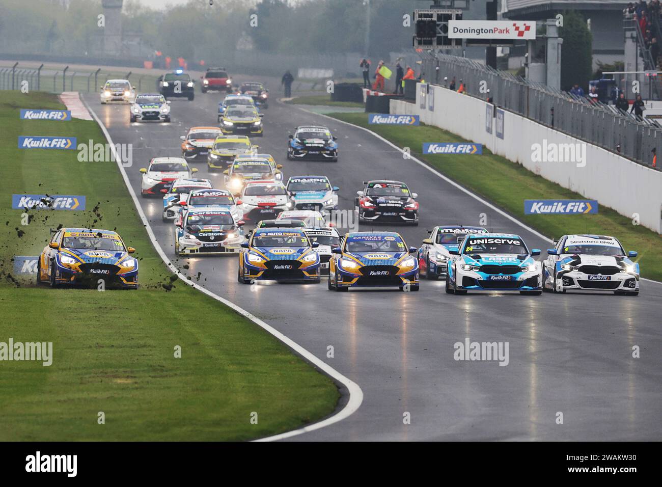 Jake Hill Leads BTCC Donington Park 2023 Season and Race Start Stock ...
