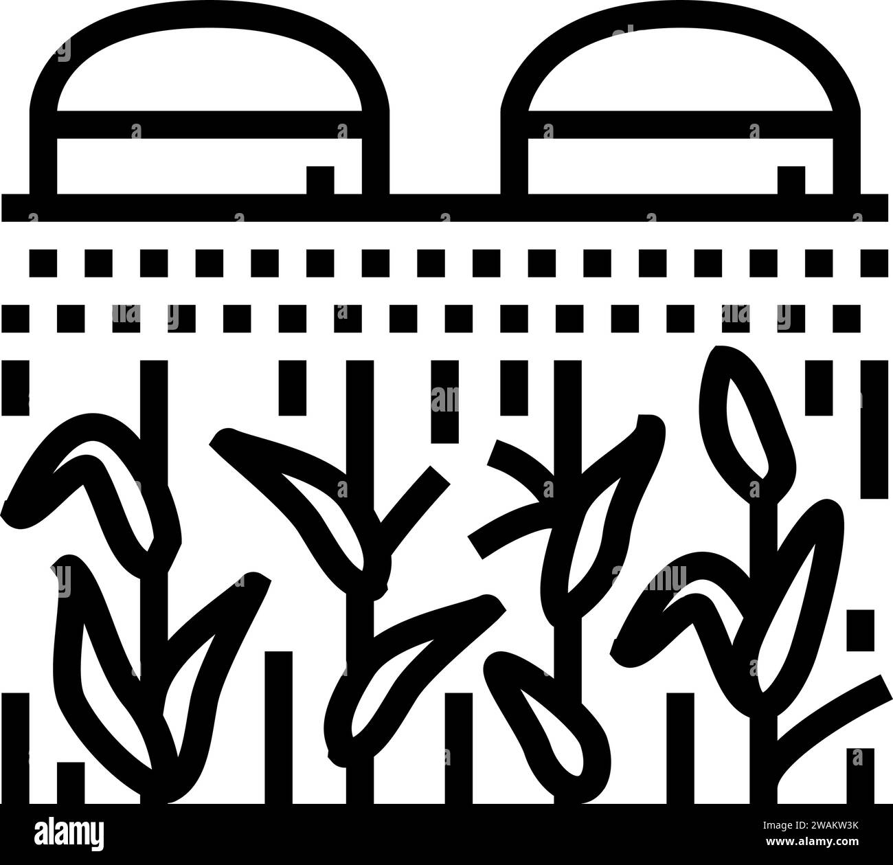 bioenergy farming biomass line icon vector illustration Stock Vector ...