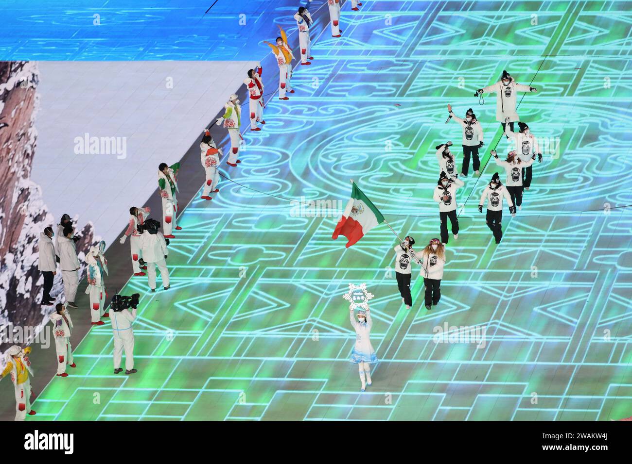 FEB 4, 2022 - Beijing, China: Sarah Schleper and Donovan Carrillo are ...