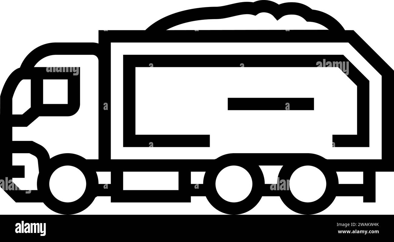 Transportation biomass line icon Black and White Stock Photos & Images ...