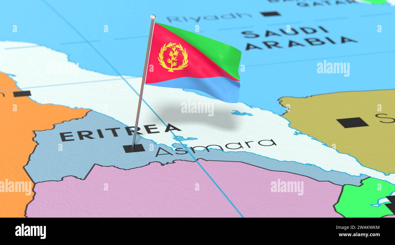 Eritrea political map administrative hi-res stock photography and ...