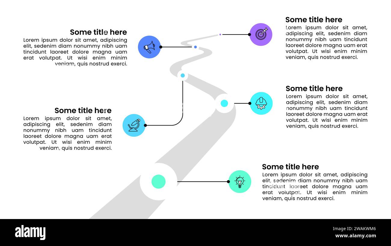 Infographic template with icons and 5 options or steps. Path. Can be used for workflow layout ...