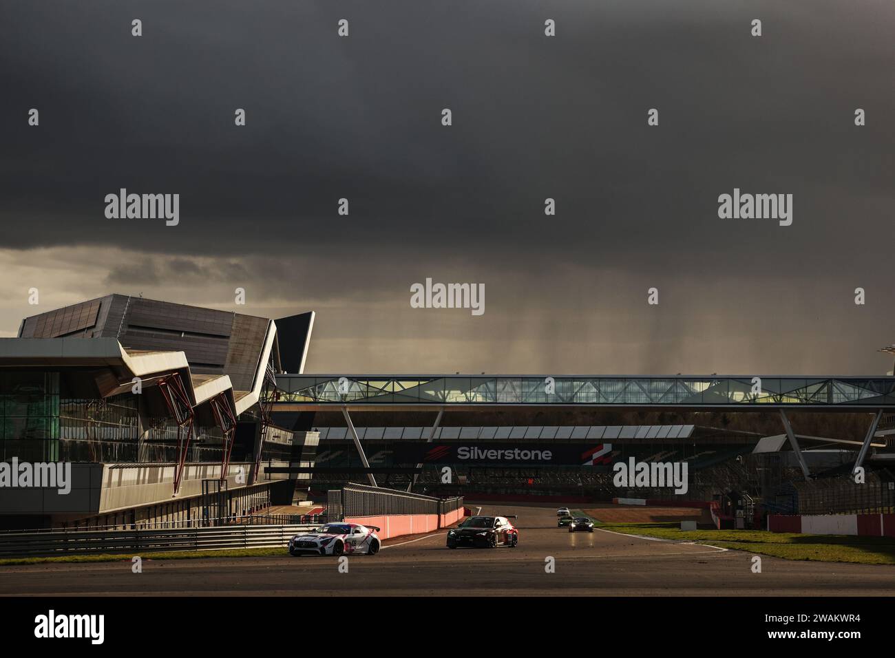 Mercedes Supercar Racing at Silverstone Circuit, Northampton Stock ...