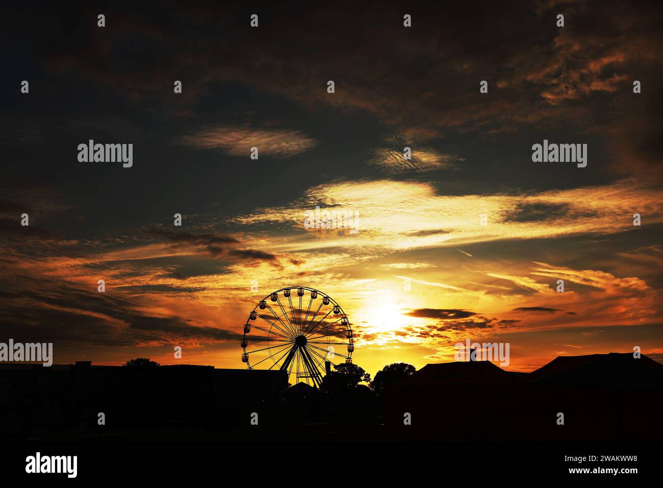 Big Wheel with Sunset at British MotoGP 2023 Stock Photo - Alamy