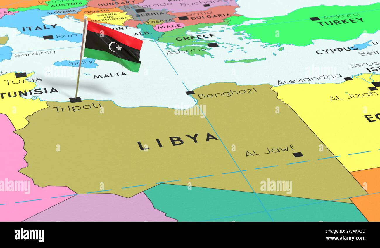 Tripoli map city hi-res stock photography and images - Alamy