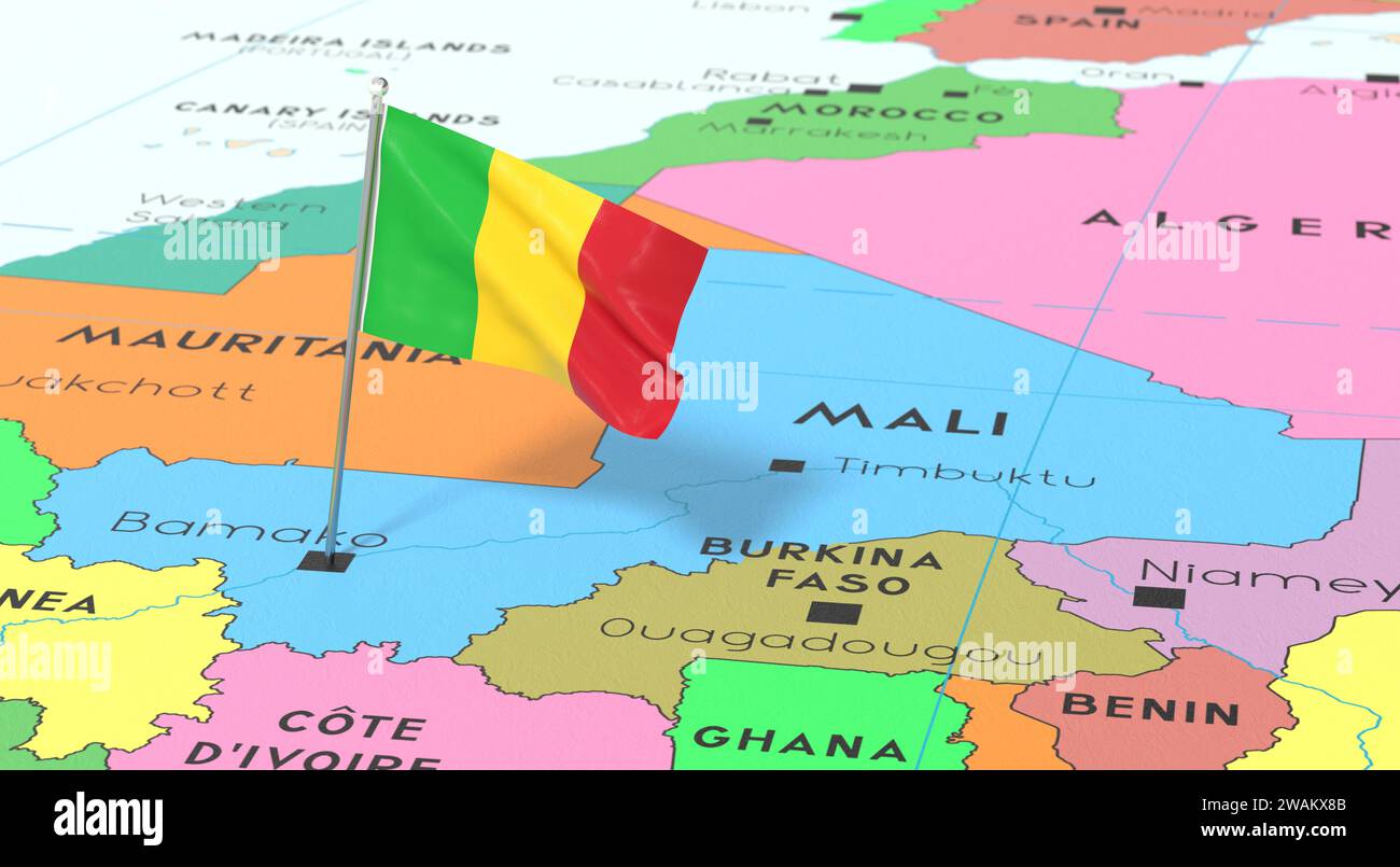 Mali political map administrative hi-res stock photography and images ...