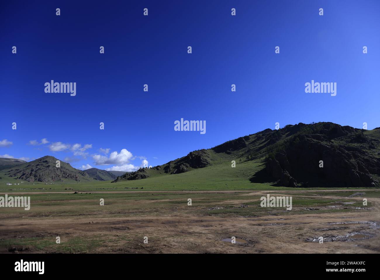 Landscape around the Khorgo volcano in Mongolia Stock Photo - Alamy
