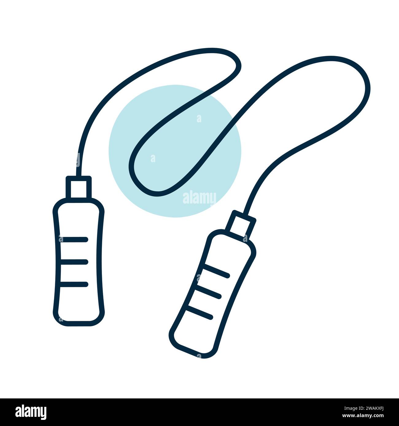Jump rope vector icon. Graph symbol for fitness and weight loss web ...