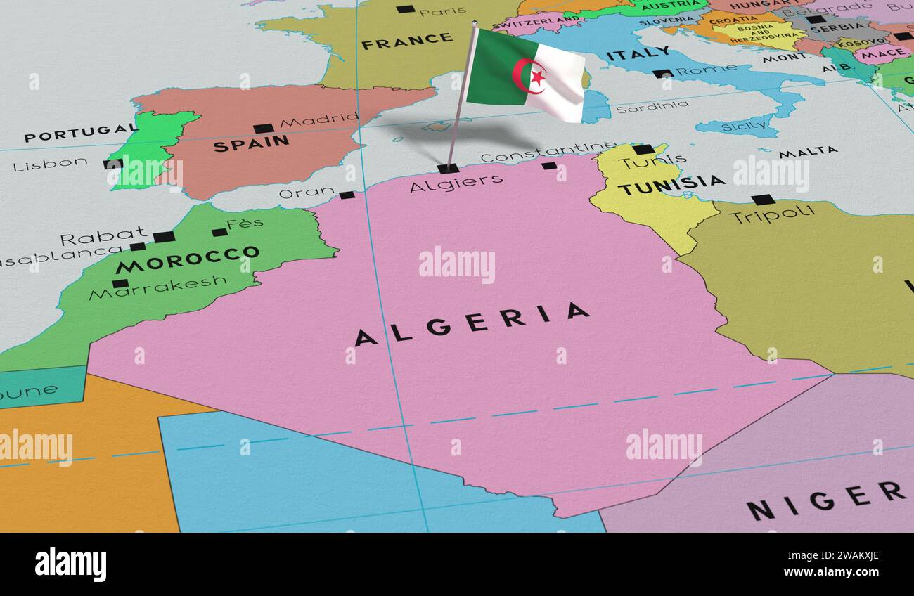 Algeria political map administrative hi-res stock photography and ...