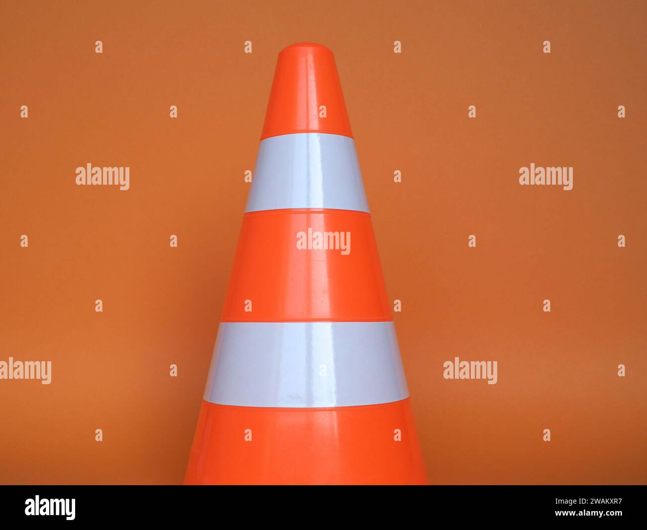 Traffic Cone To Mark Road Works Or Temporary Obstruction Traffic Sign ...