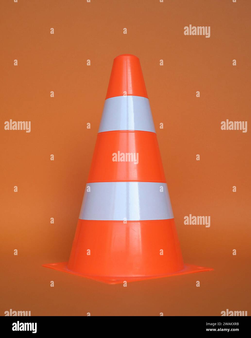 Traffic Cone To Mark Road Works Or Temporary Obstruction Traffic Sign ...
