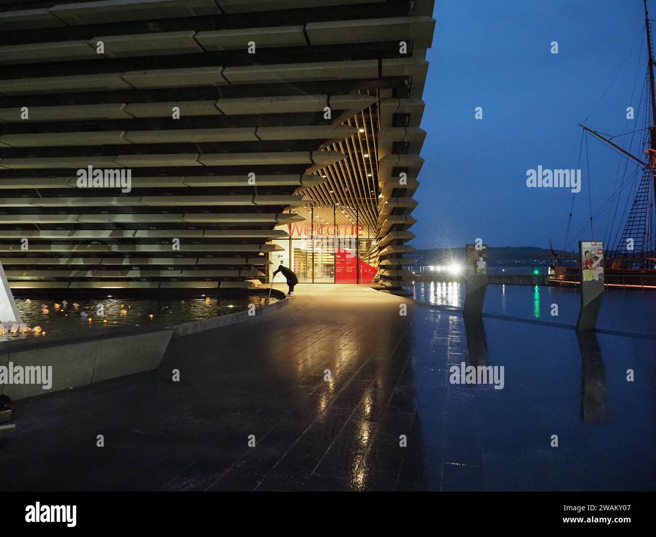 DUNDEE, UK - SEPTEMBER 13, 2023: Victoria And Albert Museum At Night ...