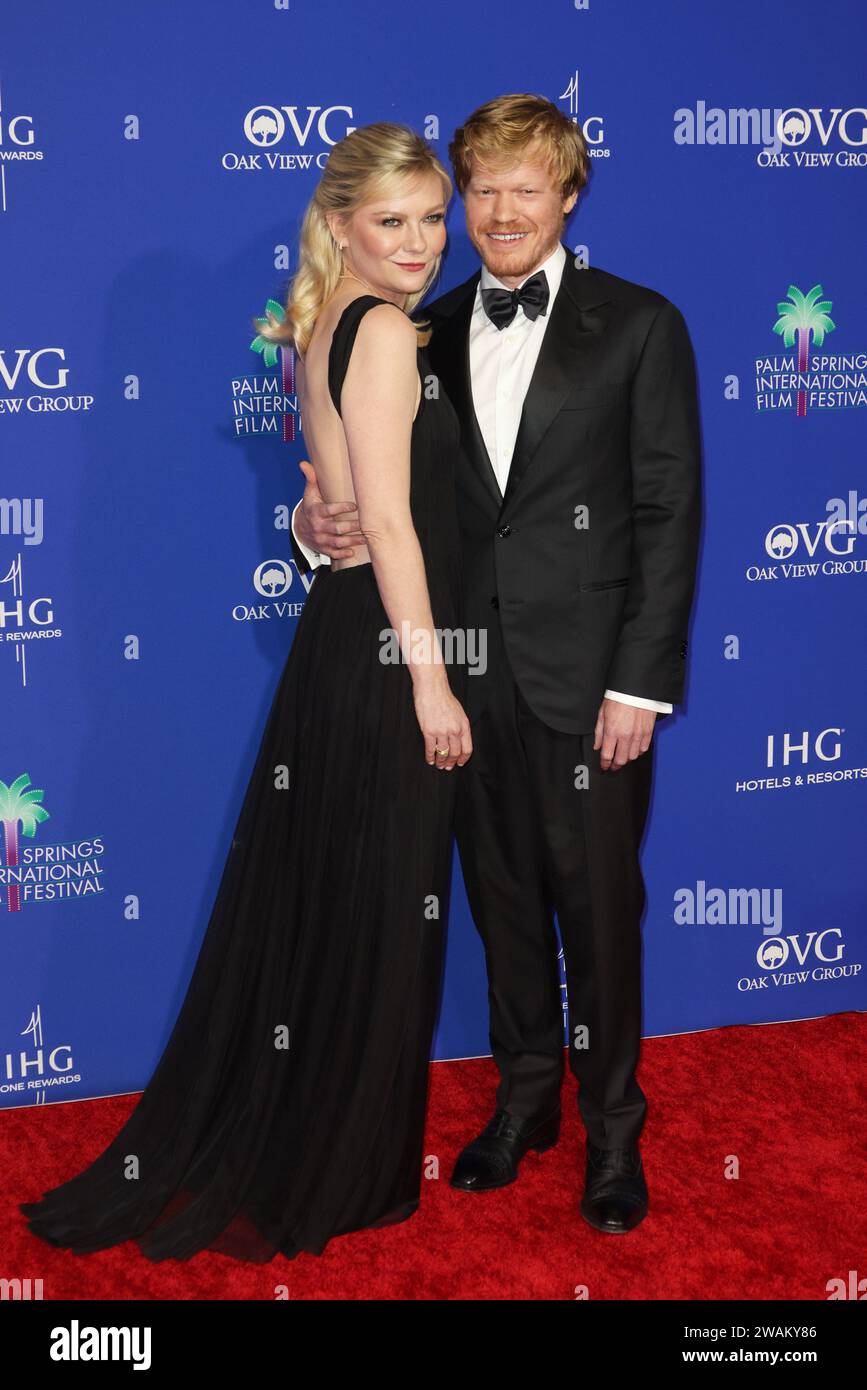 Kirsten Dunst and Jesse Plemons attends the 35th Annual Palm Springs ...