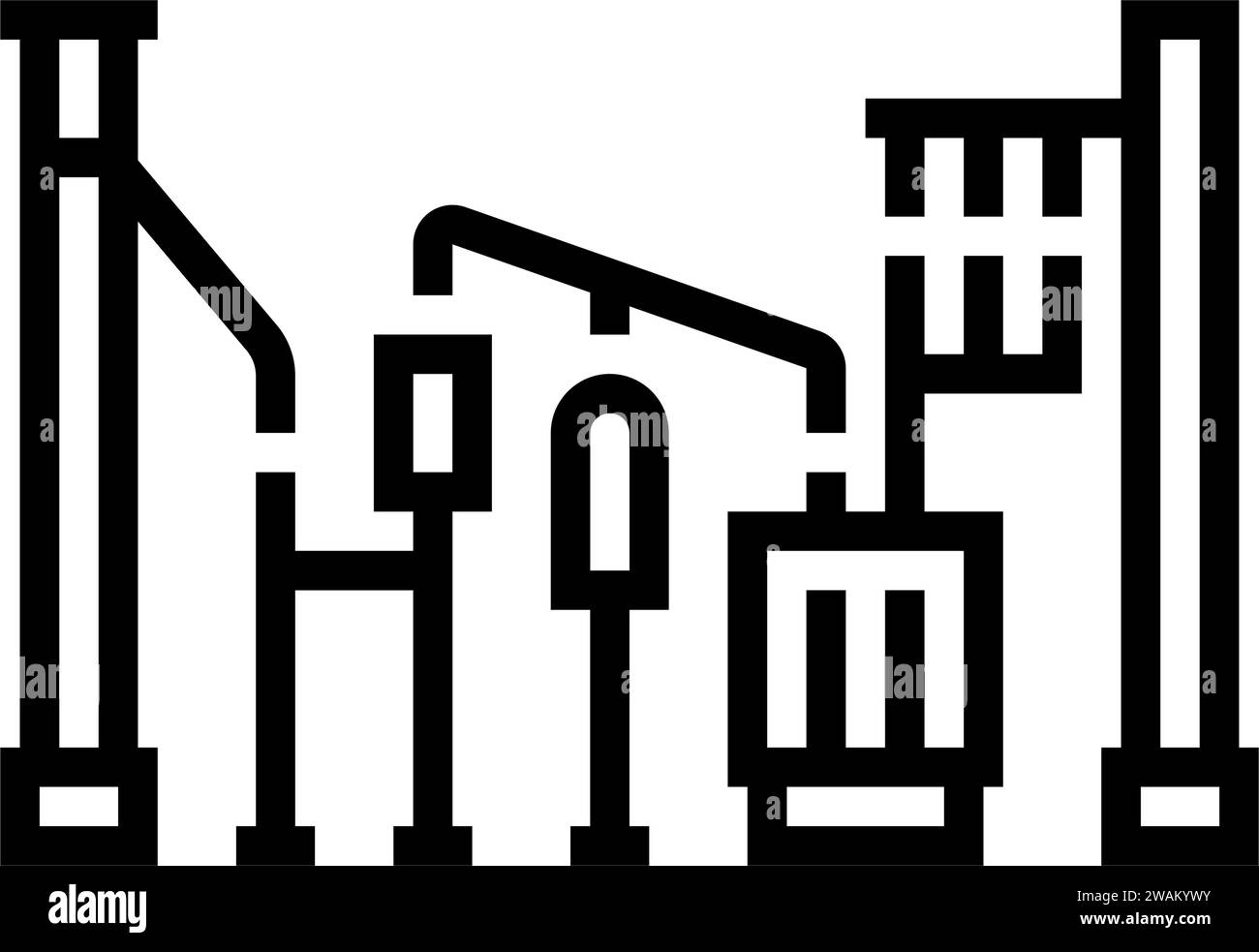 substation electric grid line icon vector illustration Stock Vector ... substation electric grid line icon vector illustration Stock Vector ...
