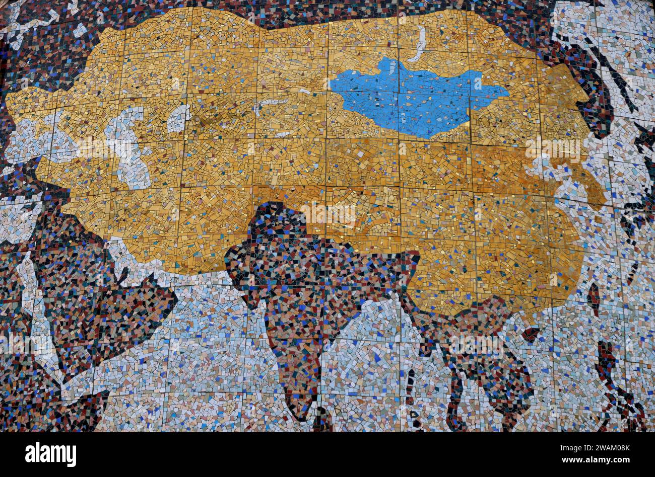 Monument of Mongol Empire in Kharkhorin, Mongolia Stock Photo - Alamy