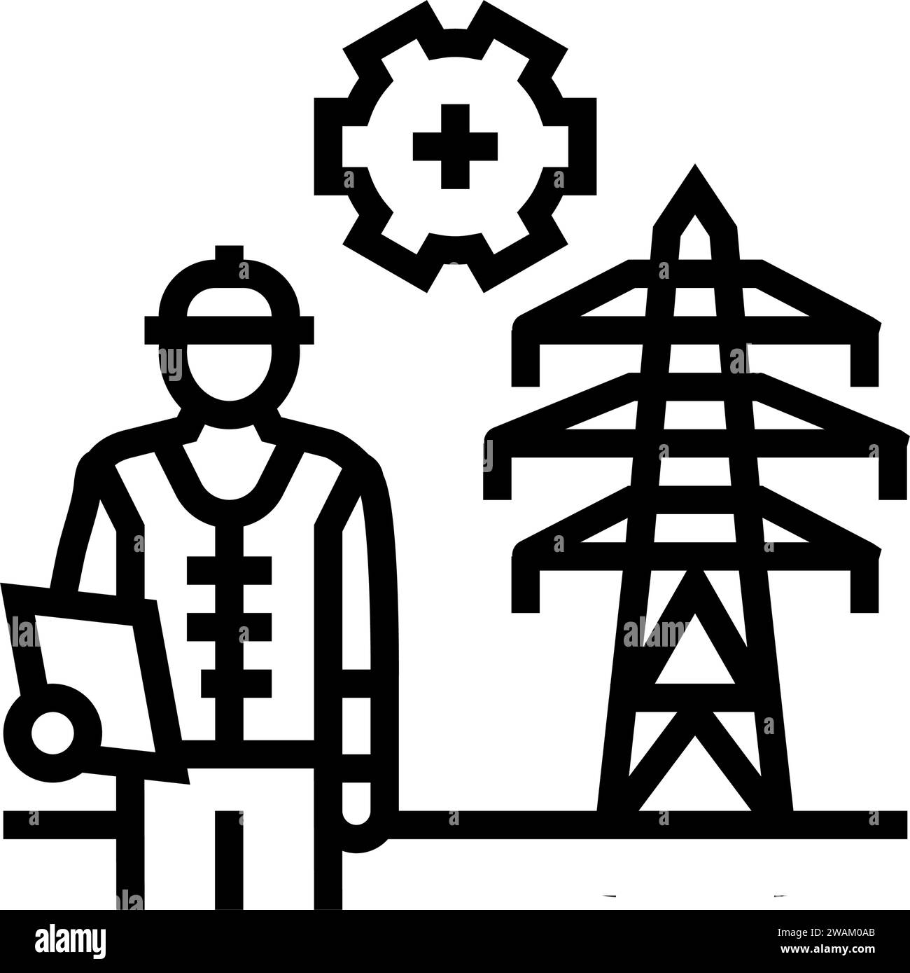 Power transformer maintenance Stock Vector Images - Alamy