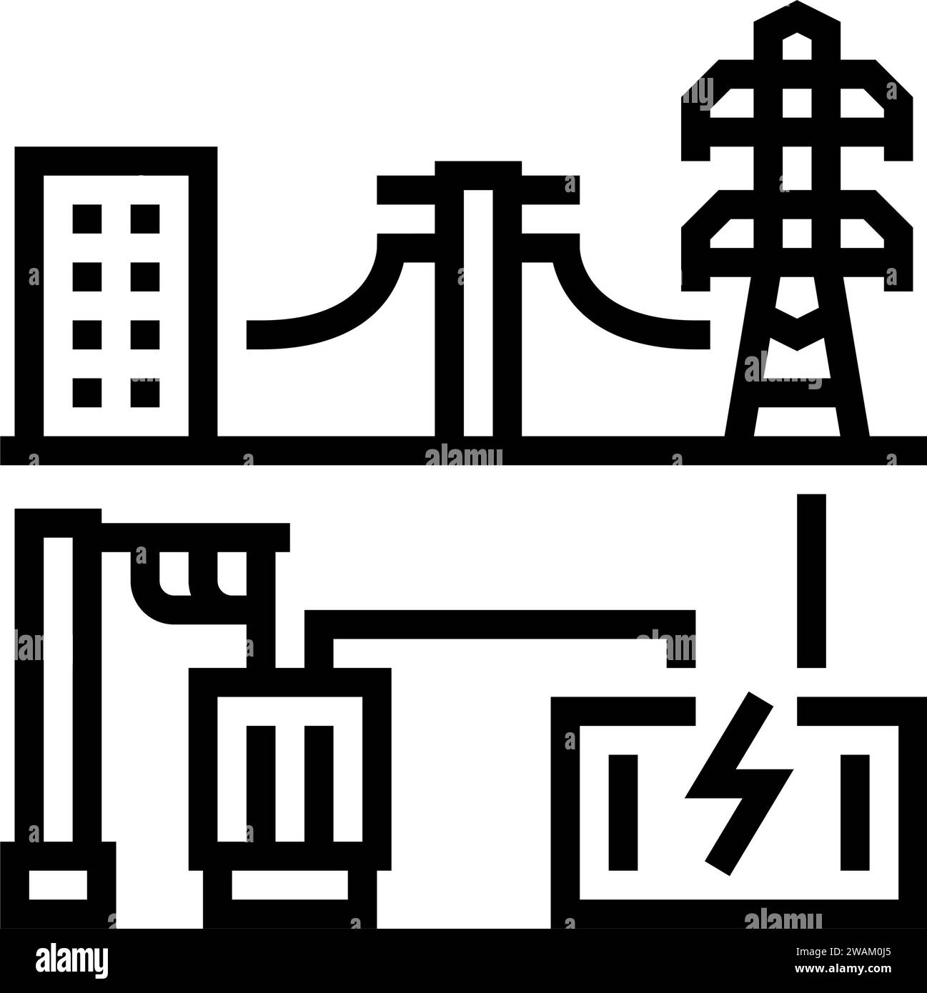 connectivity electric grid line icon vector illustration Stock Vector ... connectivity electric grid line icon vector illustration Stock Vector ...