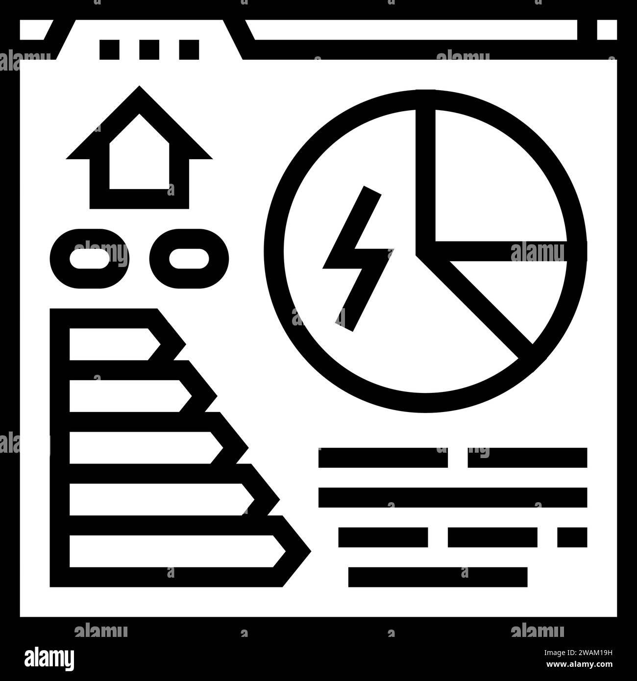 auditing energy conservation line icon vector illustration Stock Vector ...