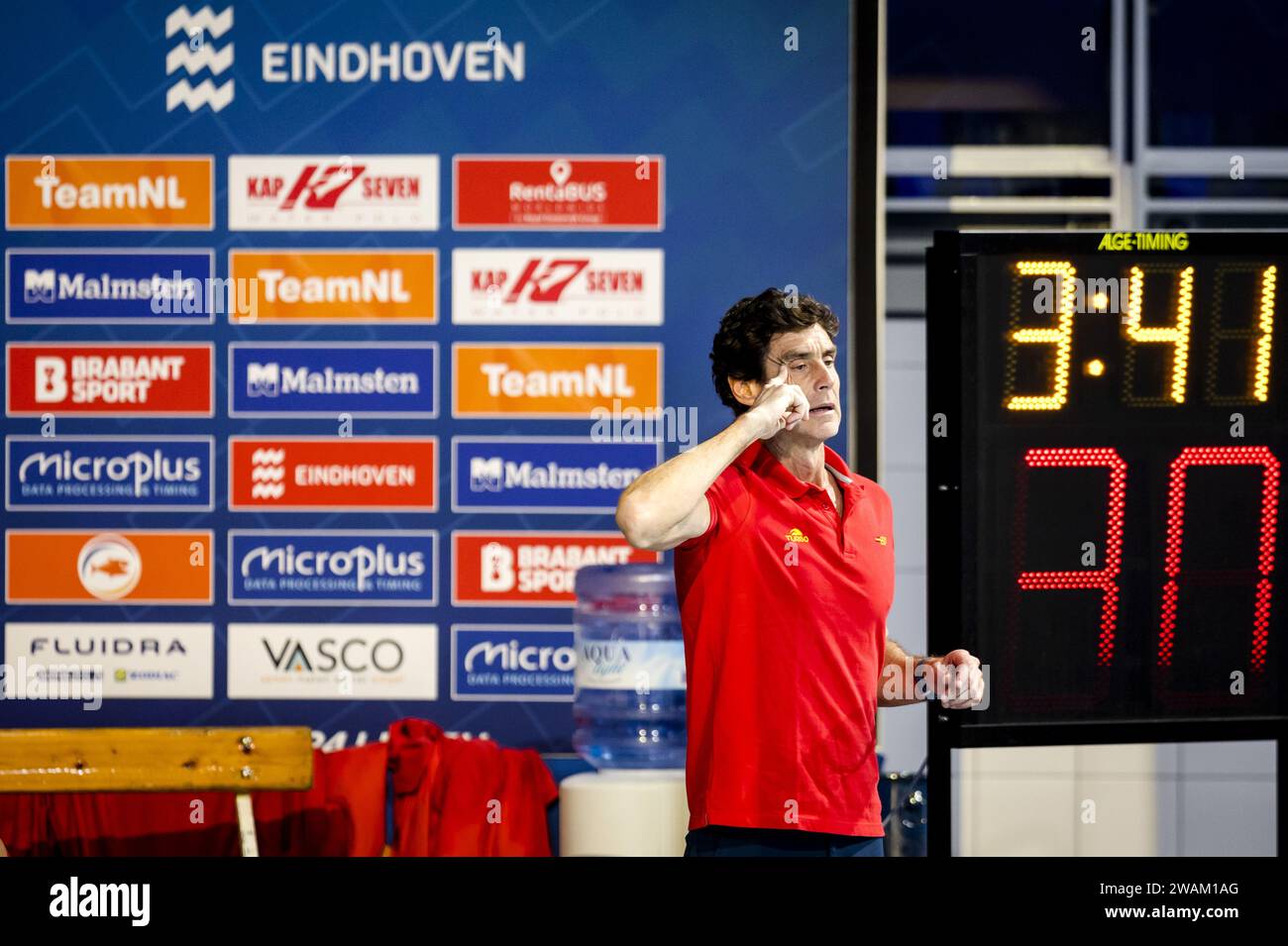 EINDHOVEN - Coach Miguel Angel of Spain during the European Women's ...