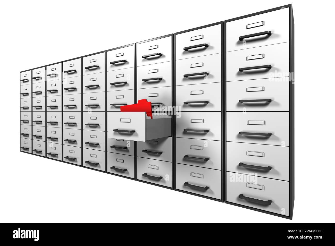 Folder in office Stock Photo - Alamy