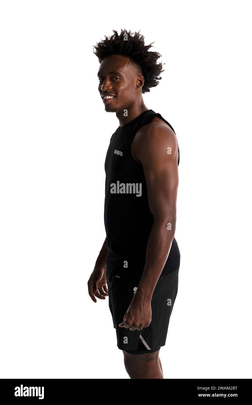 Collin Sexton poses for a portrait on September 26, 2022 in Salt Lake ...