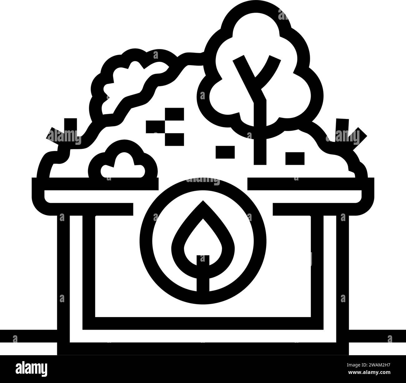 Roof color line icon Black and White Stock Photos & Images - Alamy