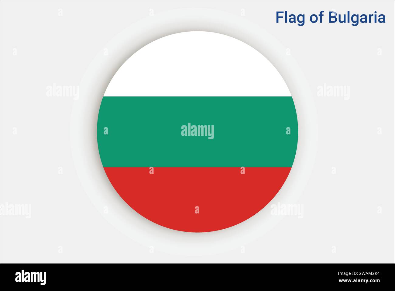 High detailed flag of Bulgaria. National Bulgaria flag. Europe. 3D ...