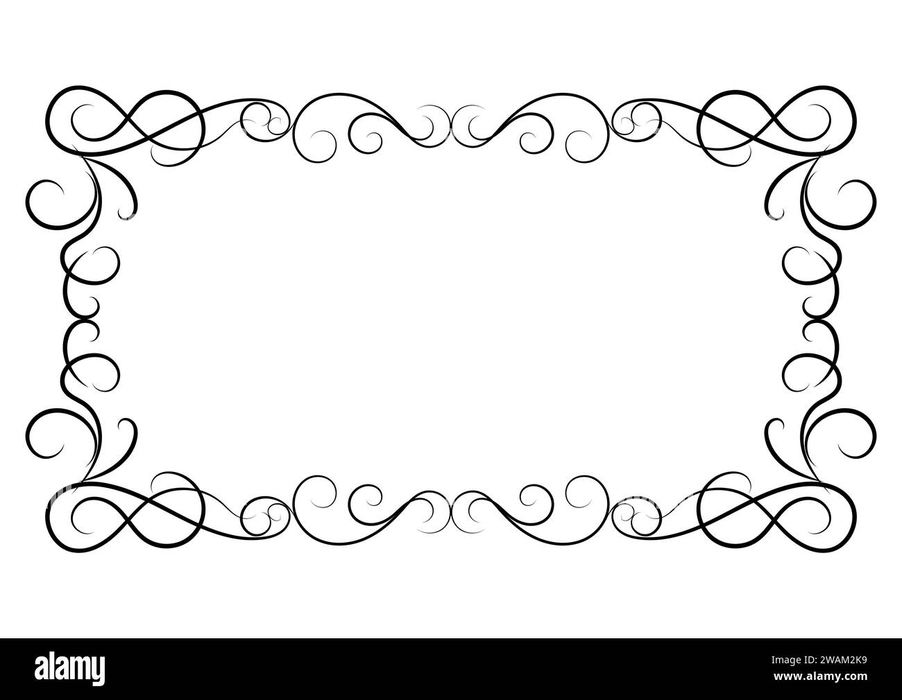 Vector frame and vignette for design template Stock Vector Image & Art ...