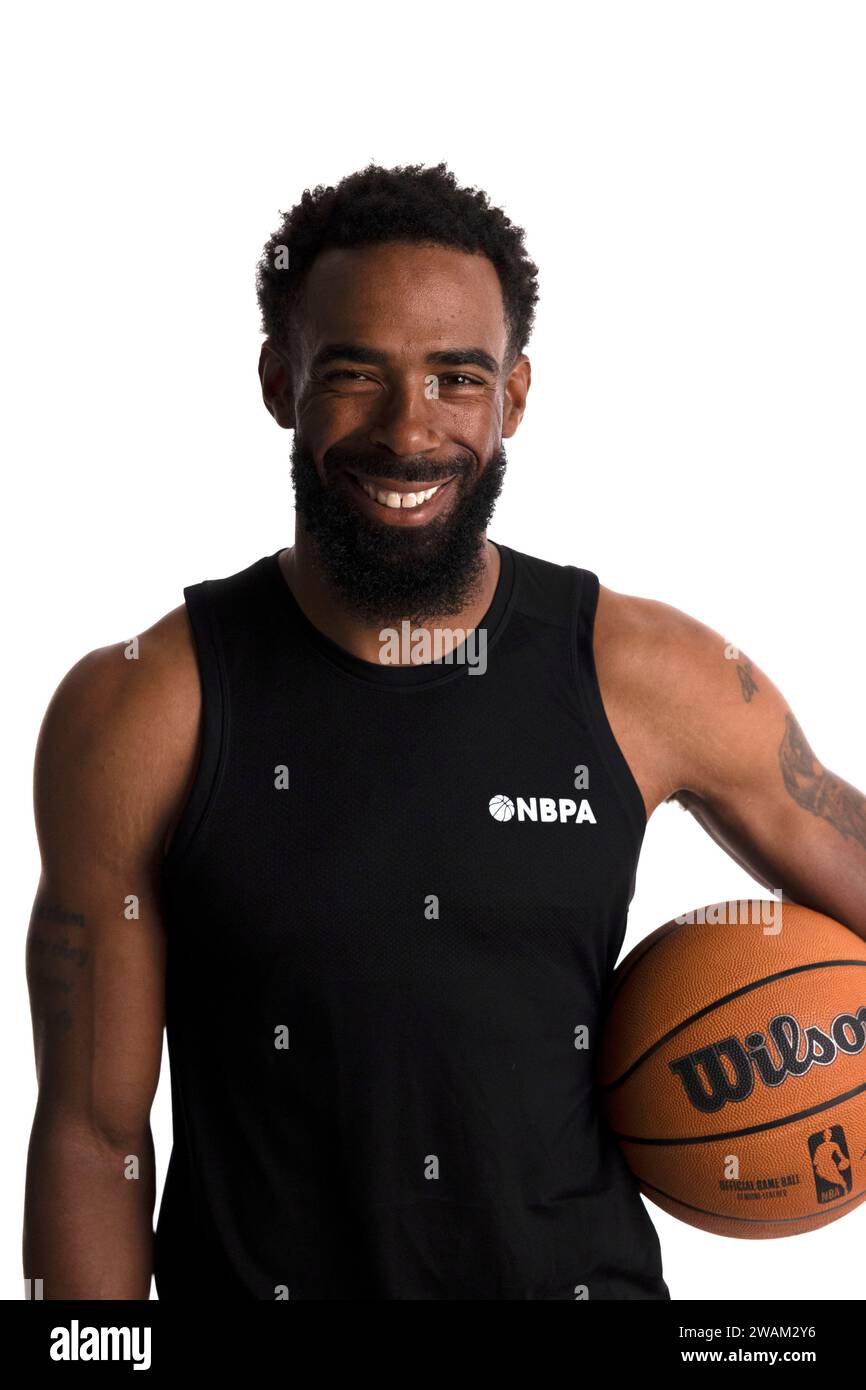 Mike Conley poses for a portrait on September 26, 2022 in Salt Lake ...