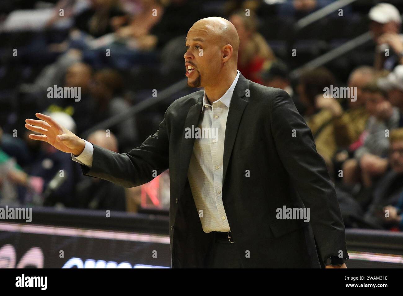 SPARTANBURG, SC - JANUARY 03: Wofford Terriers head coach Dwight Perry ...