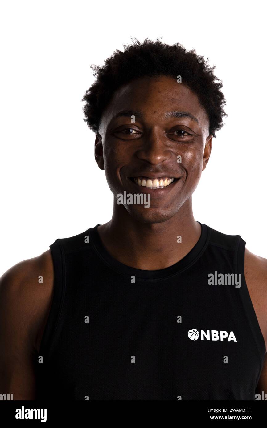 Stanley Johnson poses for a portrait on September 26, 2022 in Salt Lake ...