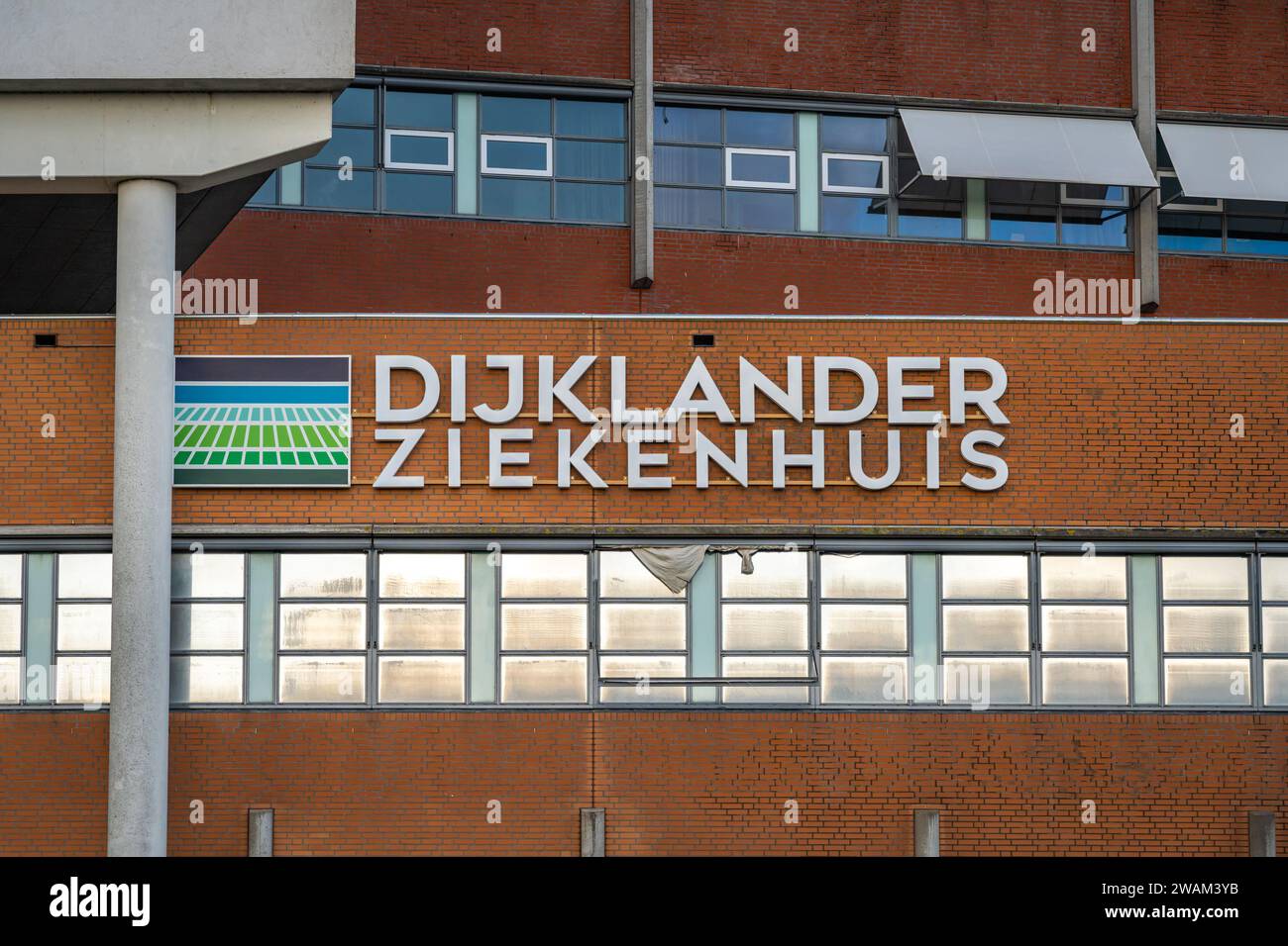 Hoorn, The Netherlands, 01.01.2024, Exterior of the Dijklander Hospital ...
