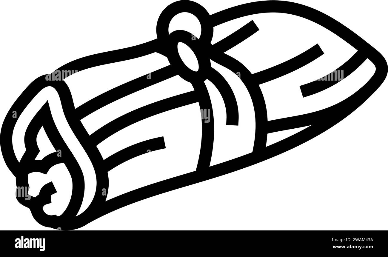 tamale mexican cuisine line icon vector illustration Stock Vector Image ...