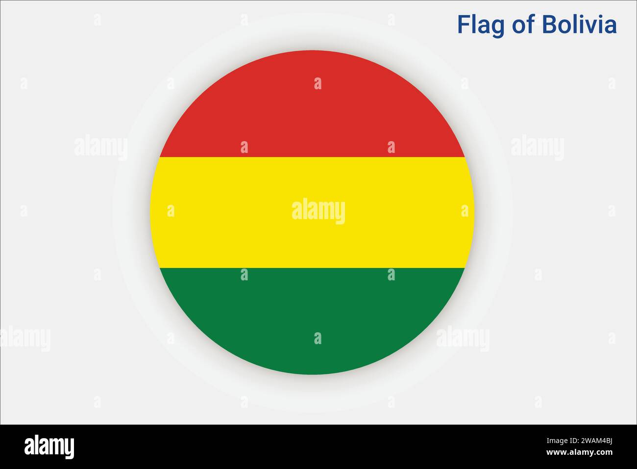 High detailed flag of Bolivia. National Bolivia flag. South America. 3D ...