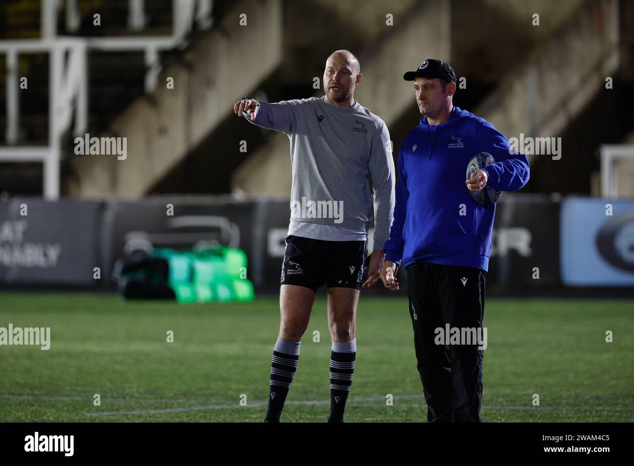 Newcastle, UK. 05th Jan, 2024. Alex Codling (head Coach) of Newcastle ...